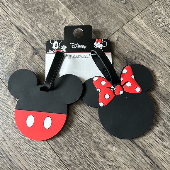 Disney | Other | Mickey And Minnie Mouse Luggage Tags | Poshmark